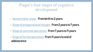 COGNITIVE DEVELOPMENT THEORY BY JEAN PIAGET | PPTX