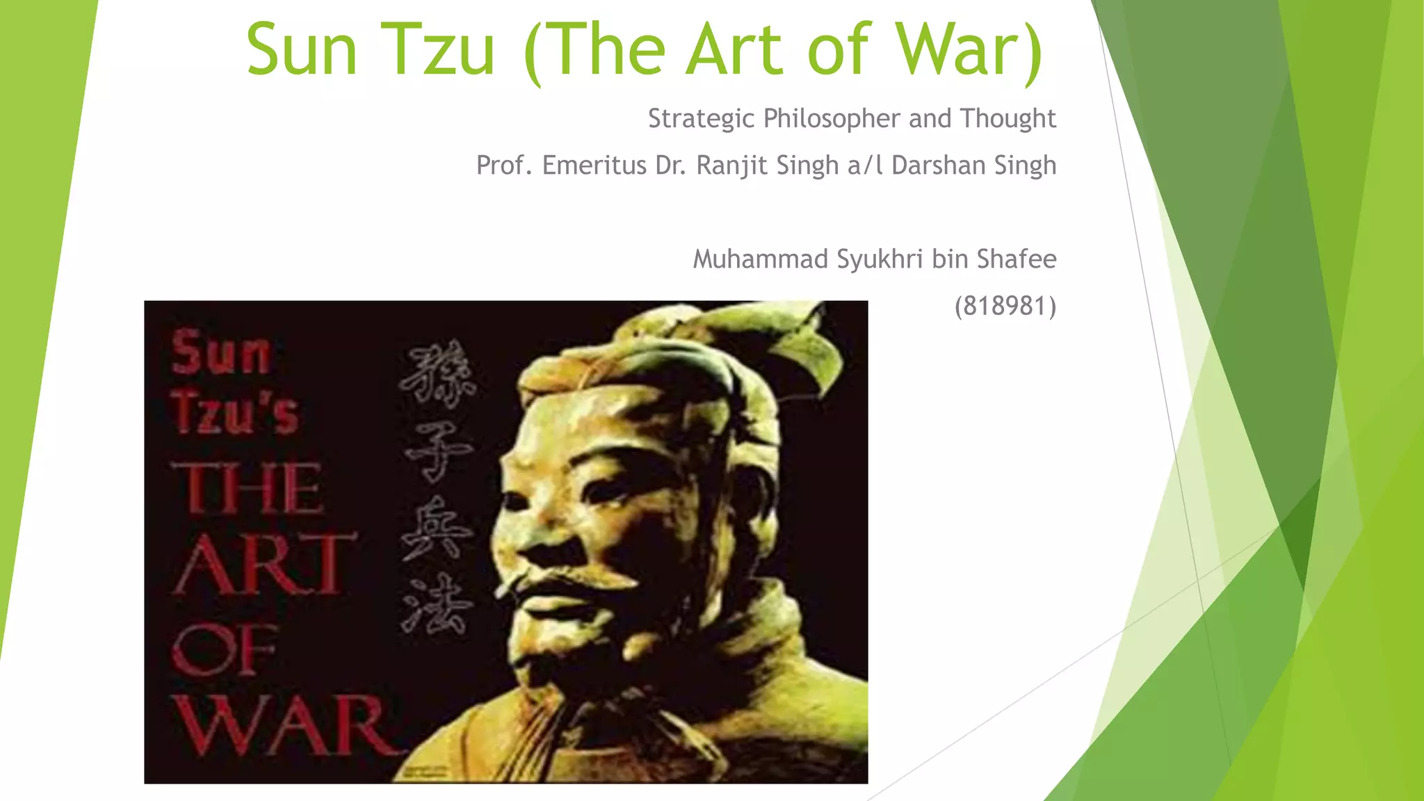 Presentation Sun Tzu (the art of war) | PPTX