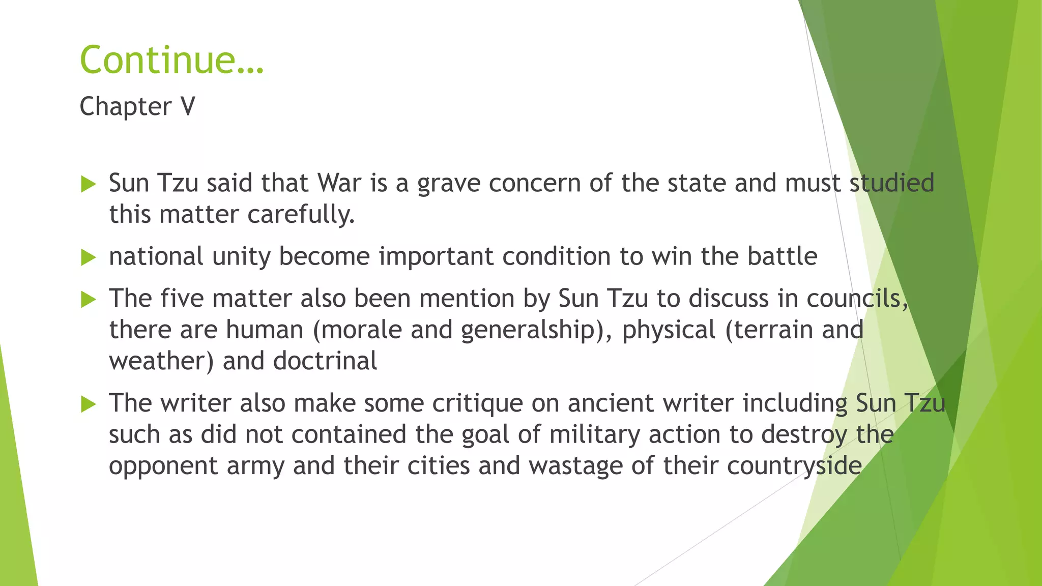 Presentation Sun Tzu (the art of war) | PPTX