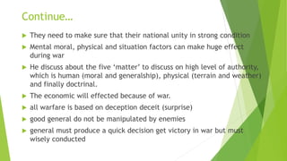 Presentation Sun Tzu (the art of war) | PPTX