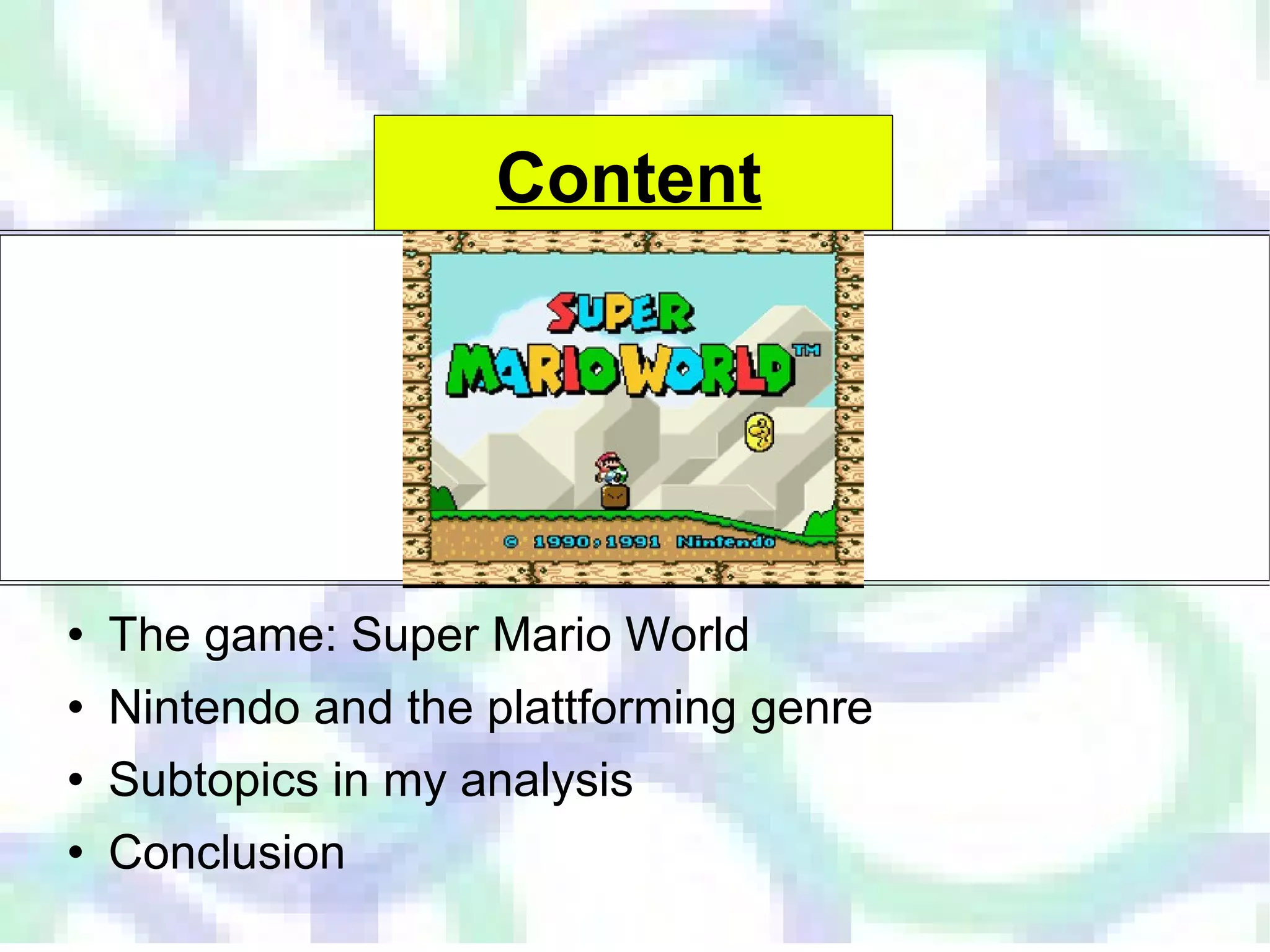 Presentation Super Mario | PPT