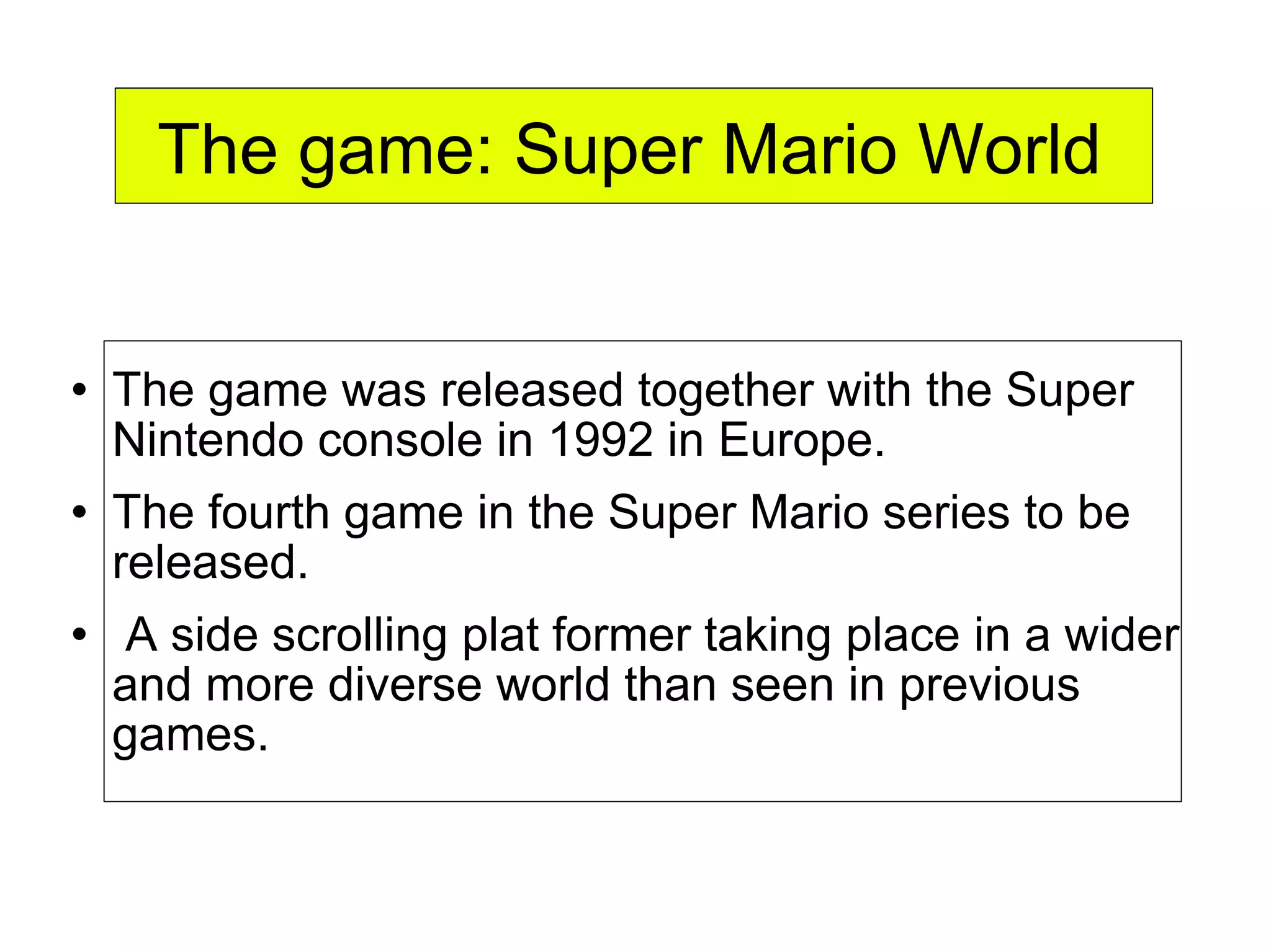 Presentation Super Mario | PPT