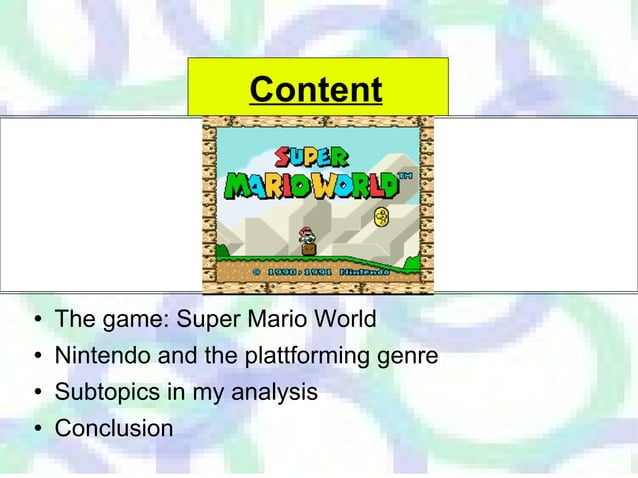 Presentation Super Mario | PPT