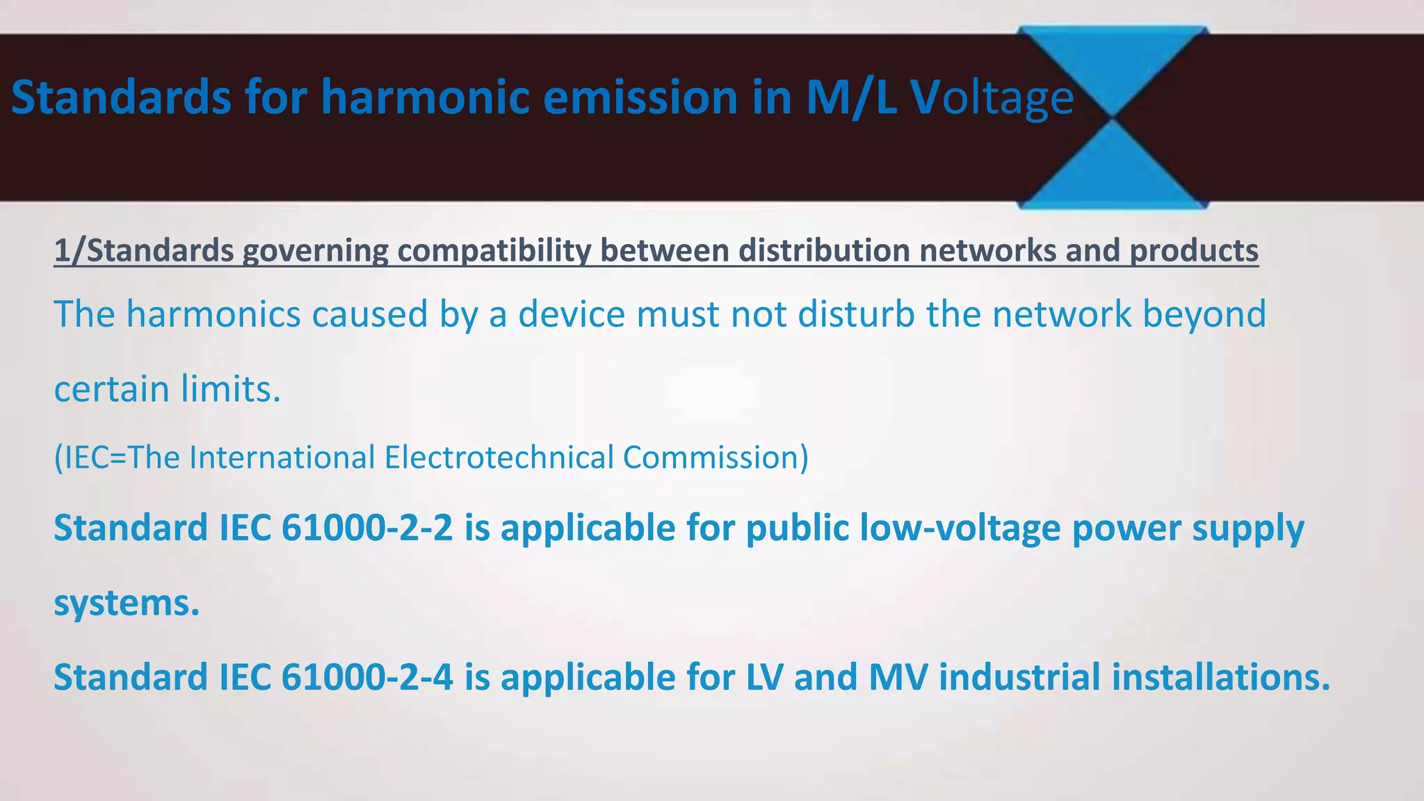Standards of Power Quality (medium and low voltage electrical power ...