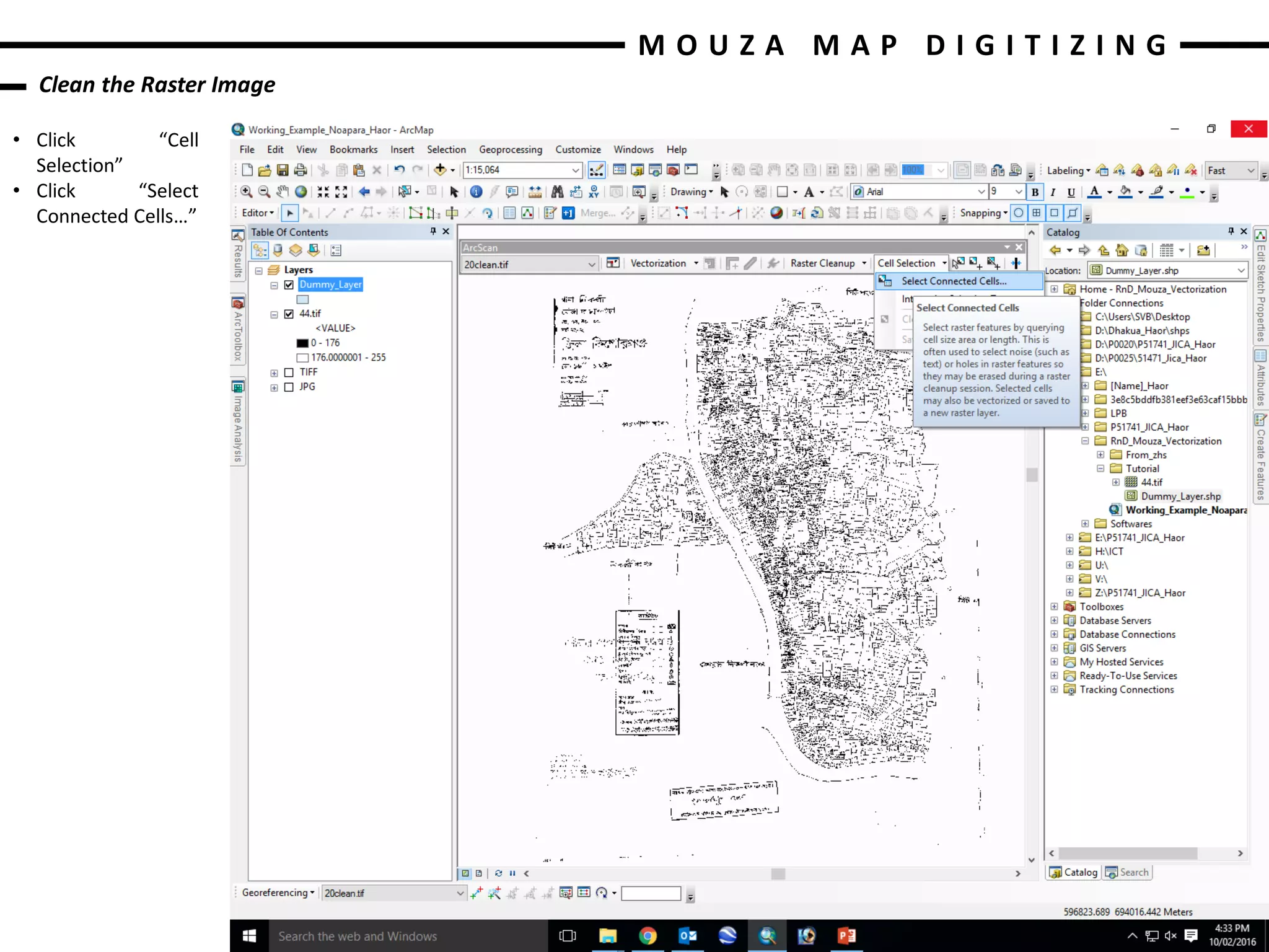 Mouza Map Digitizing Using Arcscan Ppt