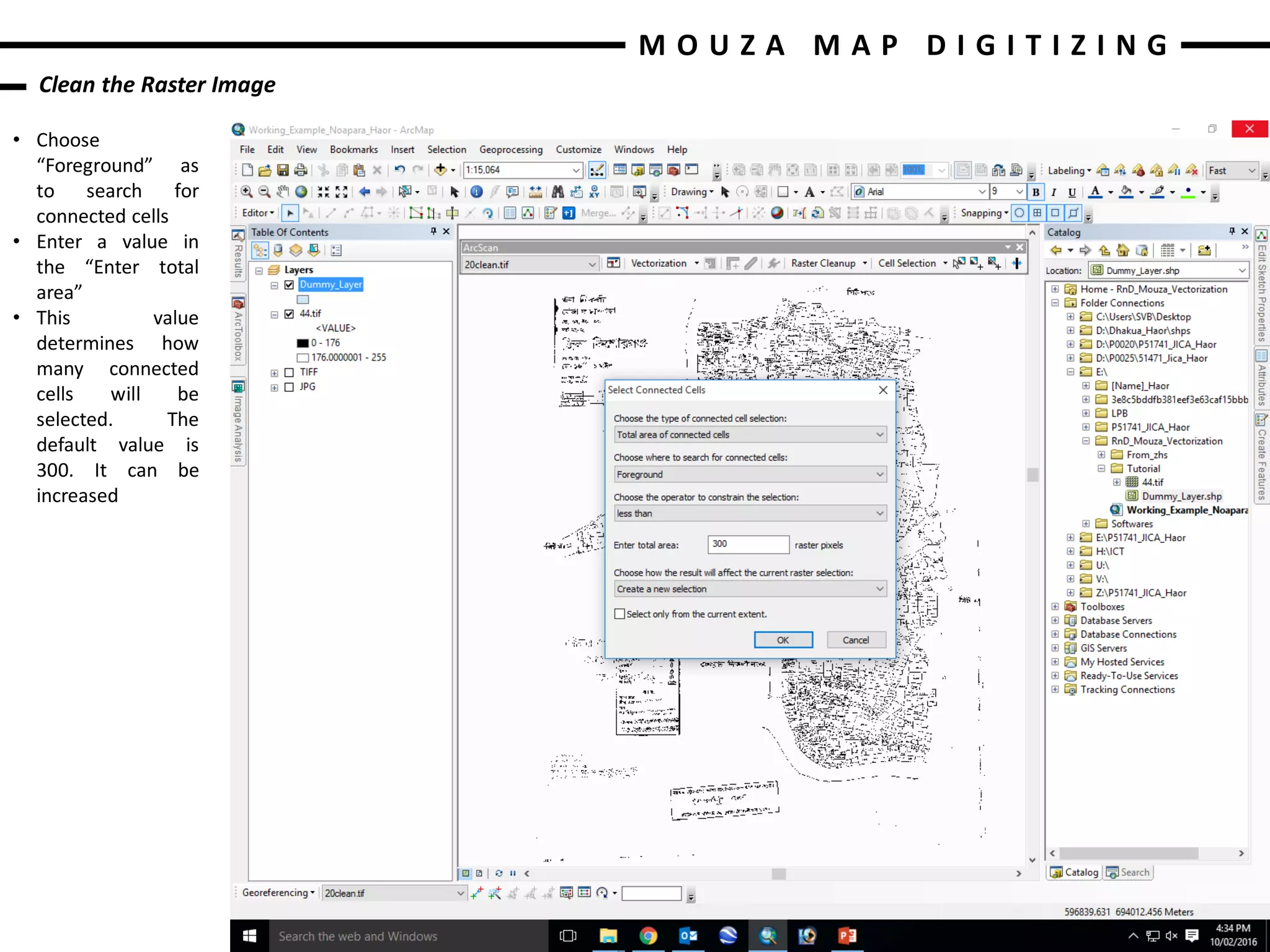 Mouza Map Digitizing using ArcScan | PDF