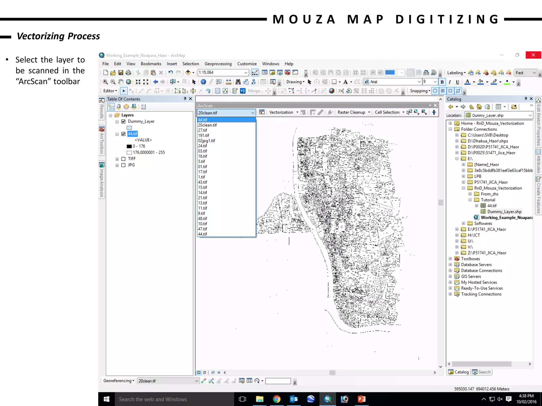 Mouza Map Digitizing using ArcScan | PDF | Graphics Software | Computer ...