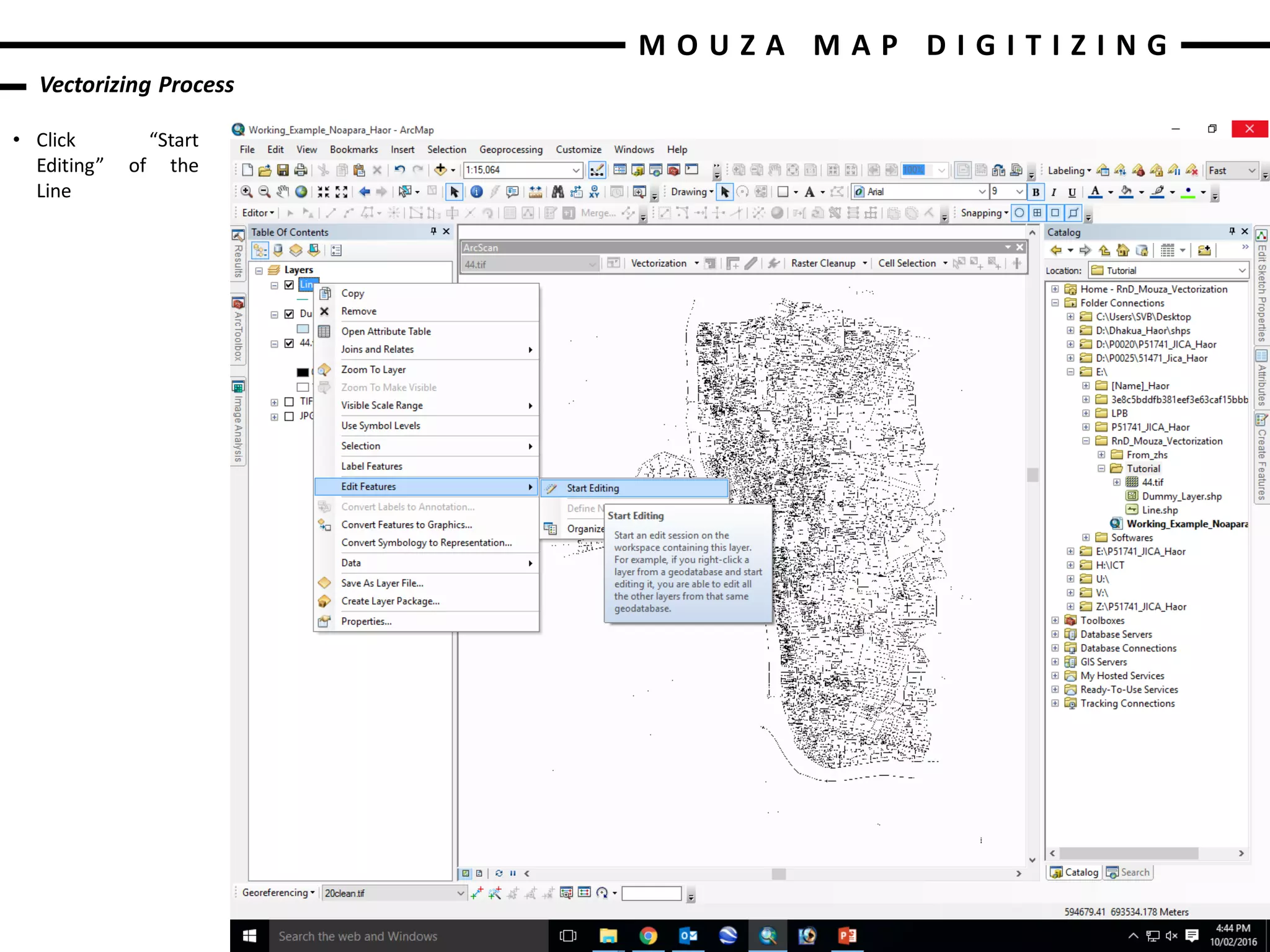 Mouza Map Digitizing using ArcScan | PDF