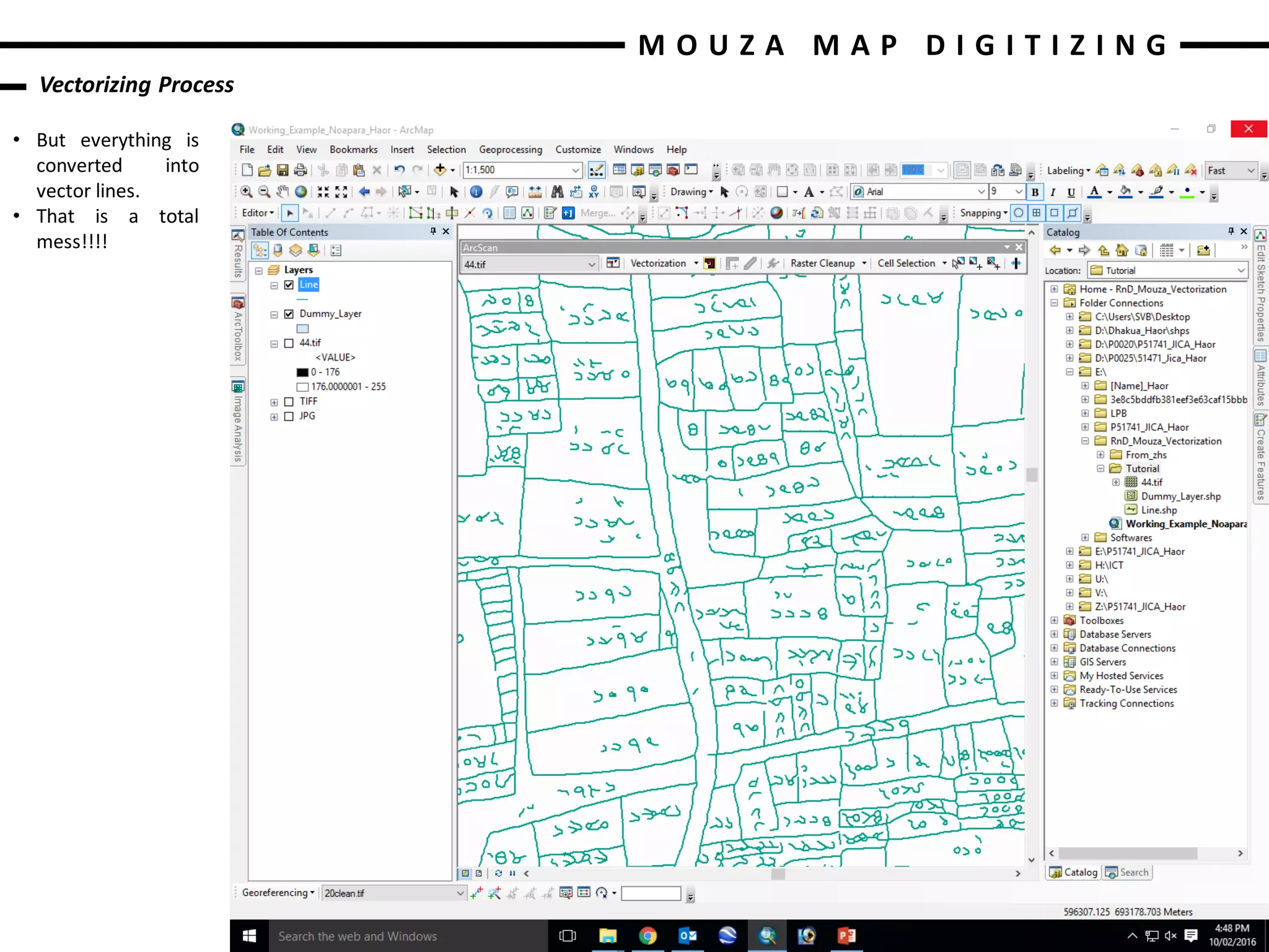 Mouza Map Digitizing using ArcScan | PDF