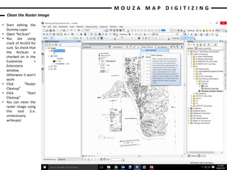 Mouza Map Digitizing using ArcScan | PDF