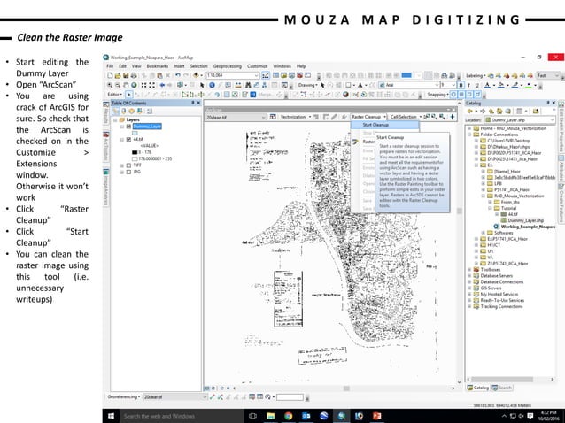 Mouza Map Digitizing Using Arcscan Ppt
