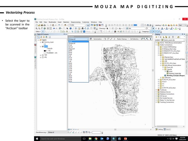 Mouza Map Digitizing using ArcScan | PDF | Graphics Software | Computer Software and Applications