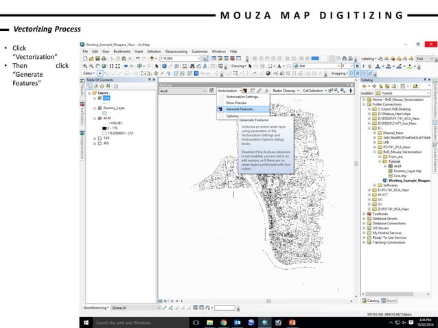Mouza Map Digitizing using ArcScan | PDF | Graphics Software | Computer Software and Applications