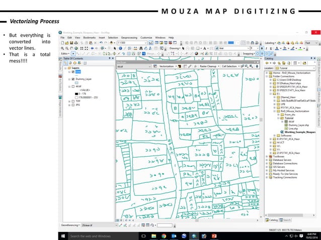 Mouza Map Digitizing Using Arcscan Pdf Graphics Software Computer