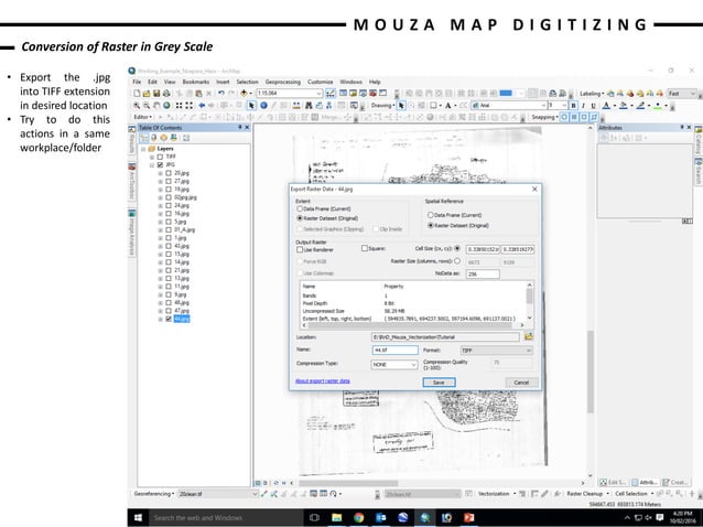 Mouza Map Digitizing using ArcScan | PDF | Graphics Software | Computer Software and Applications