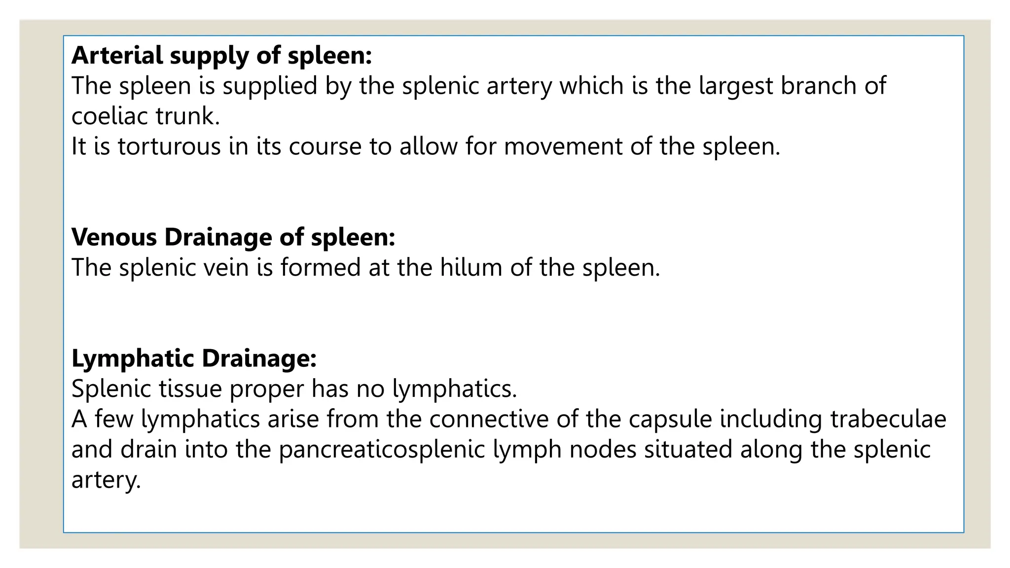 Gross anatomy of spleen location and blood supply.pptx