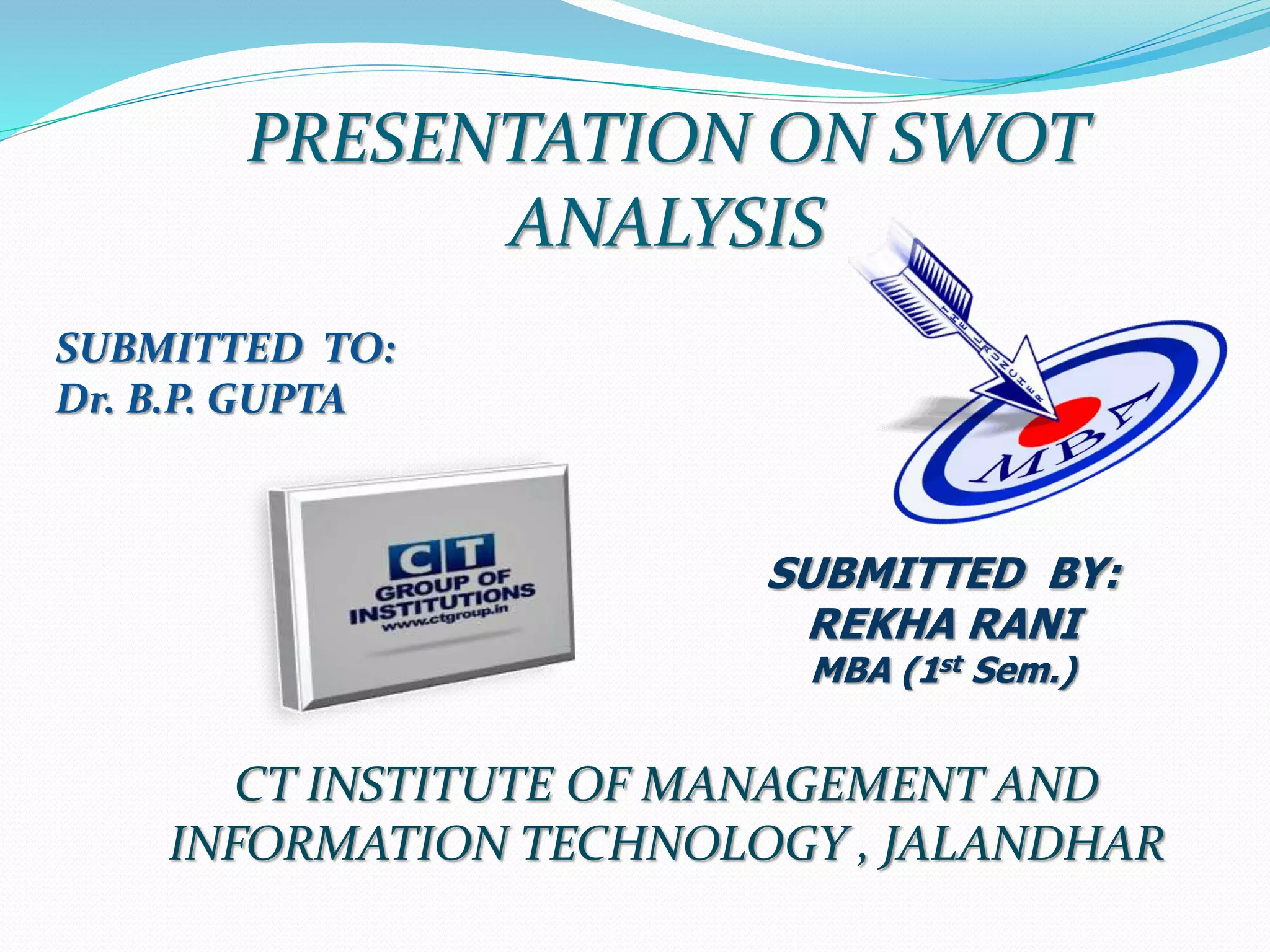 Presentation on SWOT Analysis | PPTX