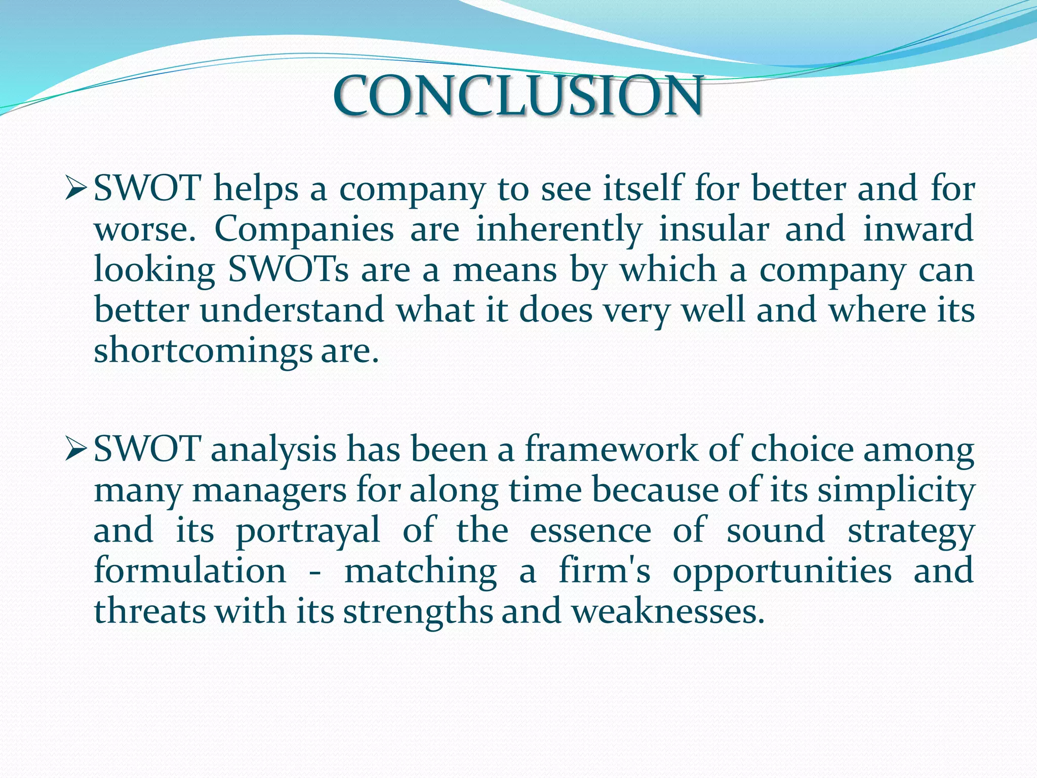 Presentation on SWOT Analysis | PPTX