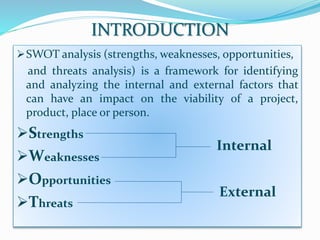 Presentation on SWOT Analysis | PPTX