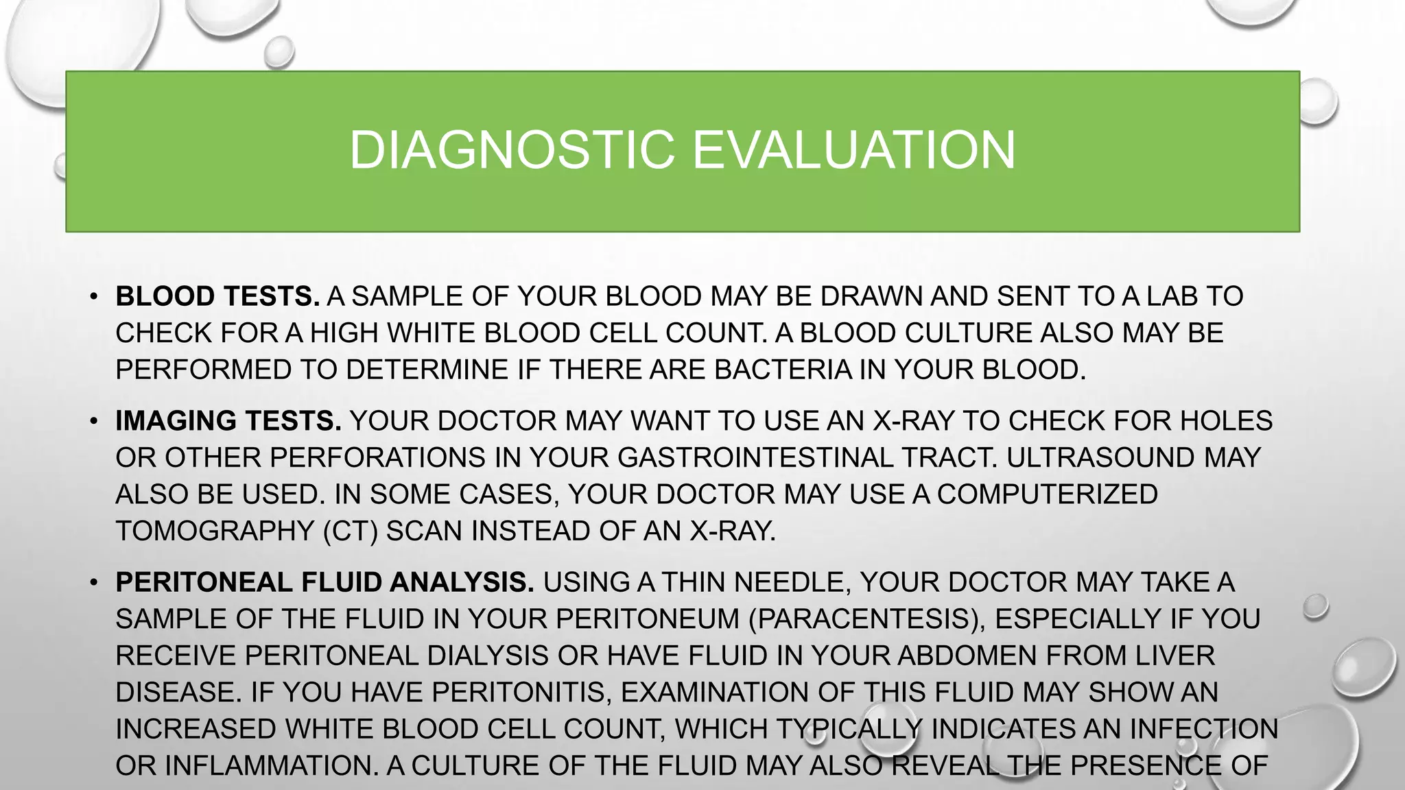Presentation on peritonitis | PPTX