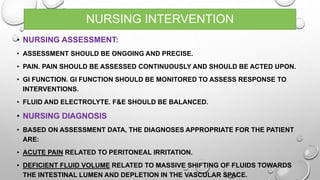 Presentation on peritonitis | PPTX
