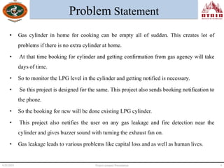 PRESENTATION_SYNOPSIS team.pdf and lpg gas level detection | PDF
