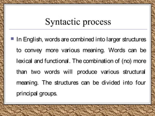 syntaxical process | PPT