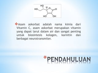 RANCANGAN FORMULA TABLET ASAM ASKORBAT | PPTX