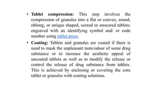 Presentation tablet production madhu k s | PPTX