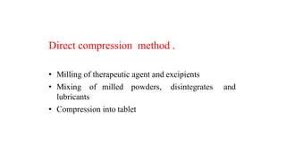 Presentation tablet production madhu k s | PPTX