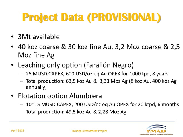 Presentation tails recovery project farallon negro rdp | PDF