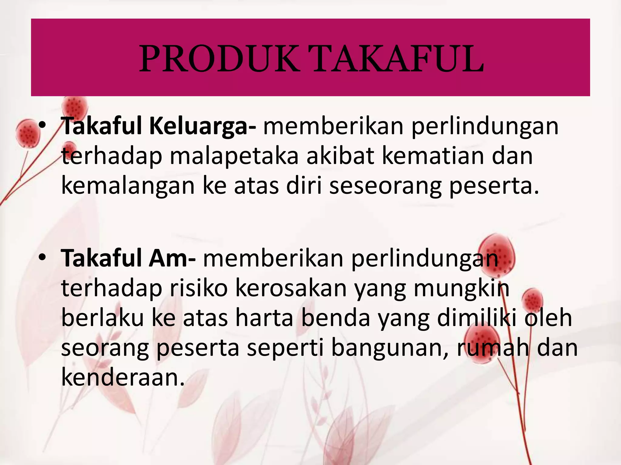 Presentation takaful | PPTX