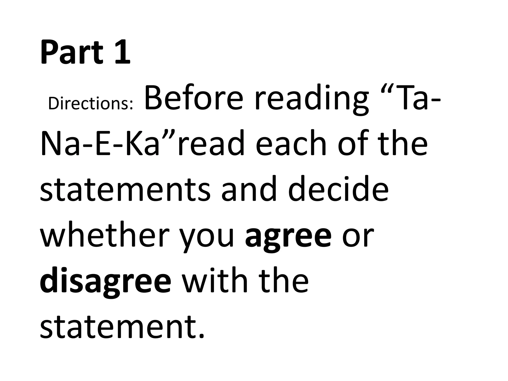 Presentation ta na e ka | PPTX