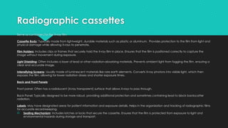 diagnostic imaging control panel: film, cassettes and exposure factors ...