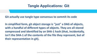 Tangle: An alternative to Block chain for future of crypto currency | PPT