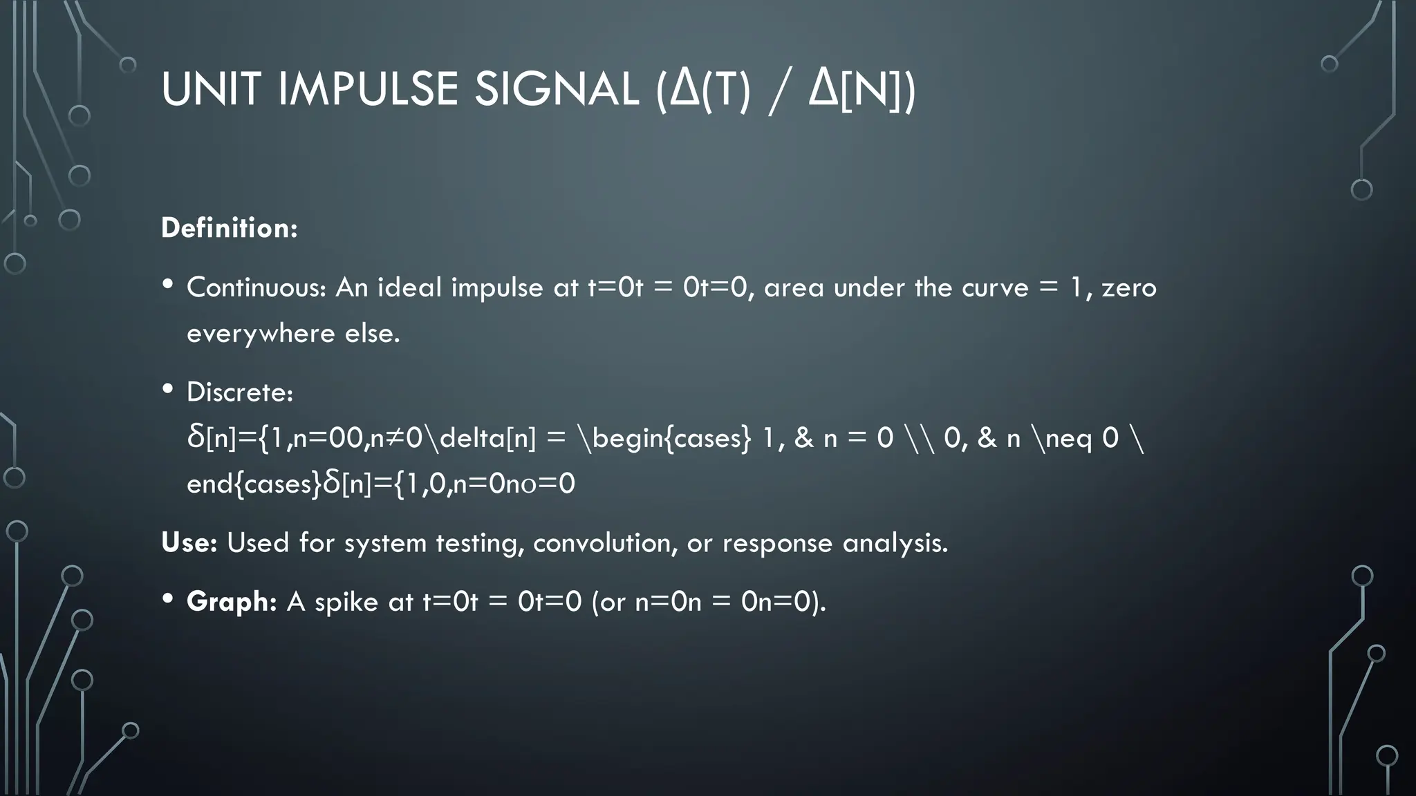 presentation on elementary signals(signals and system) | PPT