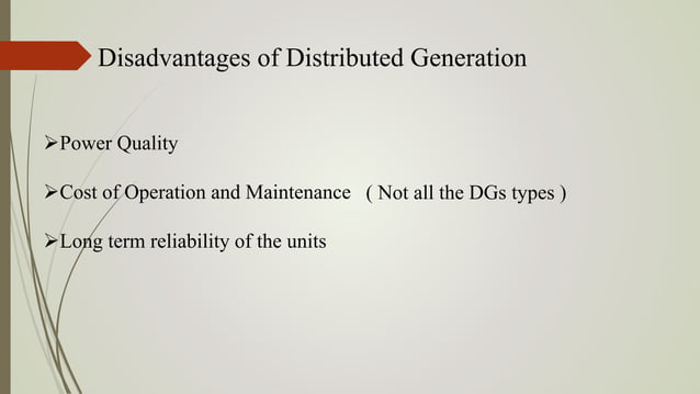 Distributed Generation | PPTX