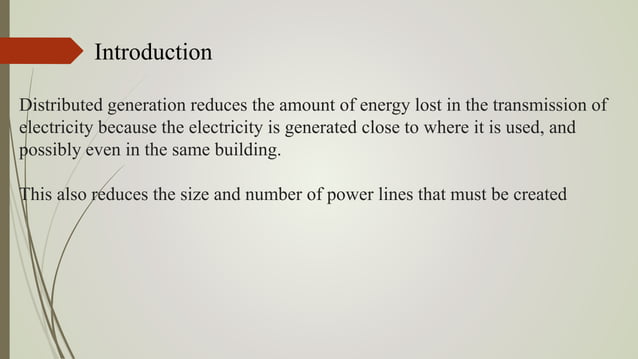 Distributed Generation | PPTX