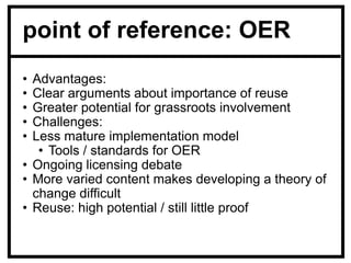 Defining OER policies for public content, and bringing them to life | PPT