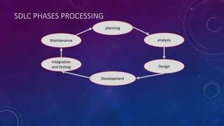 System development life cycle stages and models | PPTX