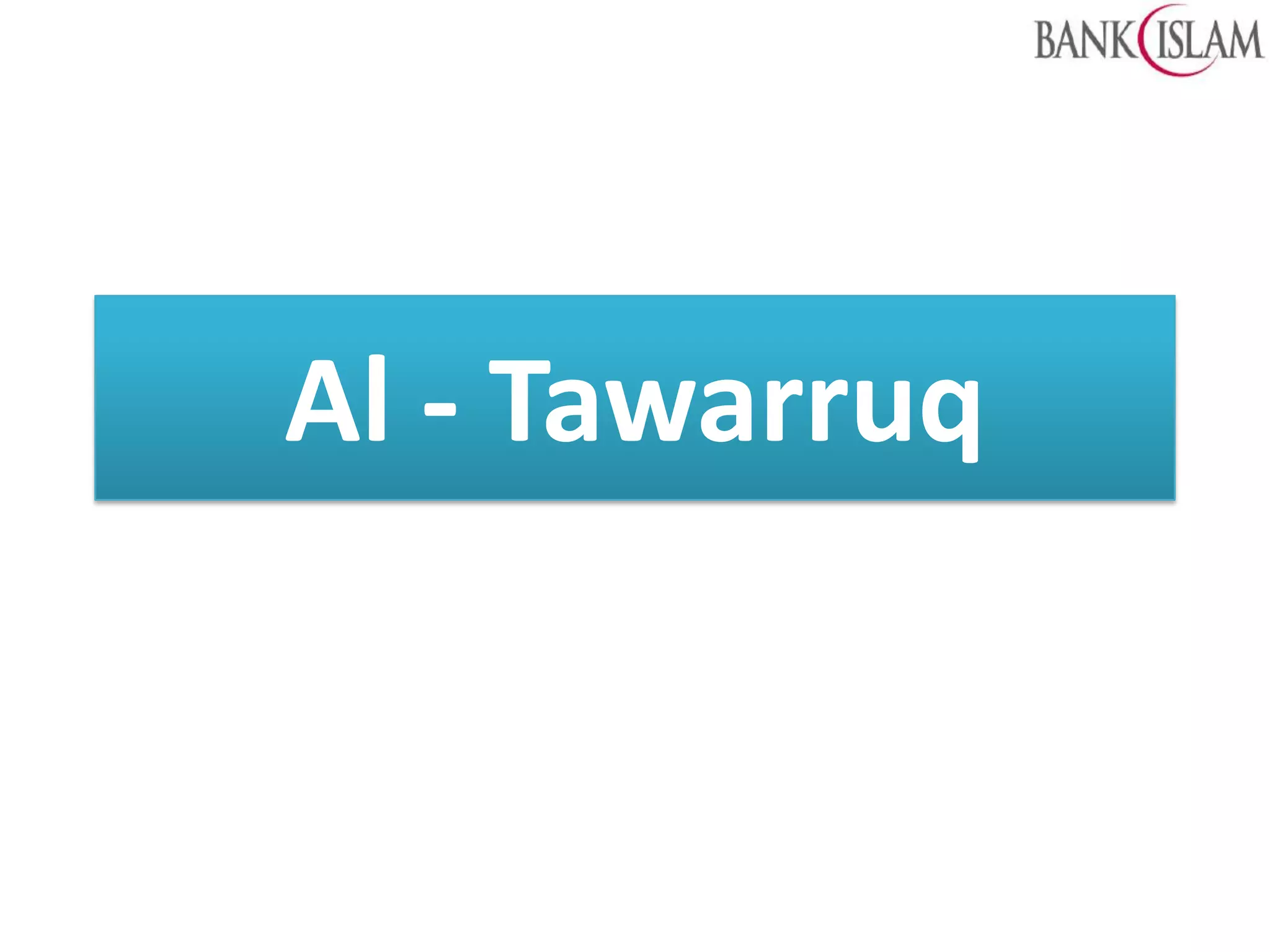 Tawarruq: Islamic Personal Financing | PPTX