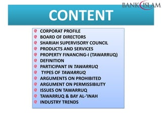 Tawarruq: Islamic Personal Financing | PPTX
