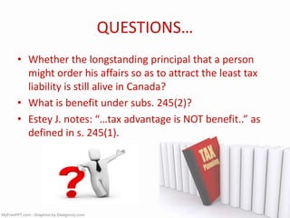 Presentation tax avoidance | PPT