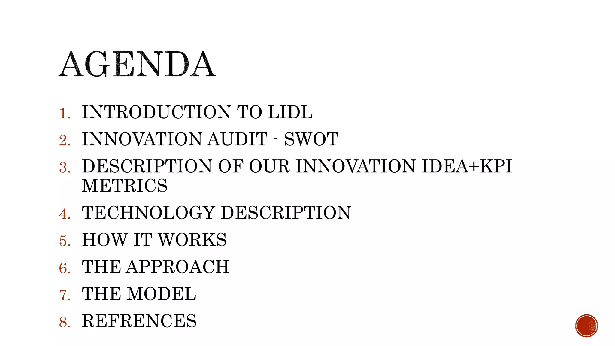 Innovation Idea for Lidl supermarket chain | PPTX