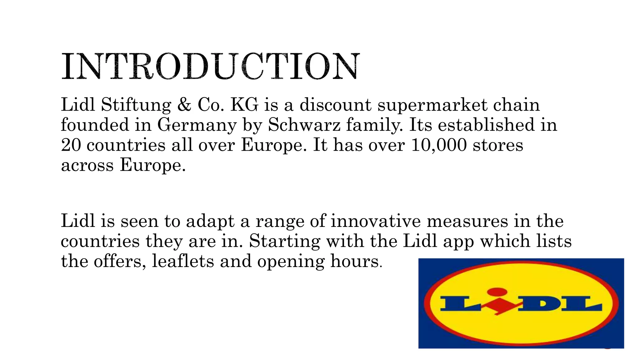 Innovation Idea for Lidl supermarket chain | PPTX
