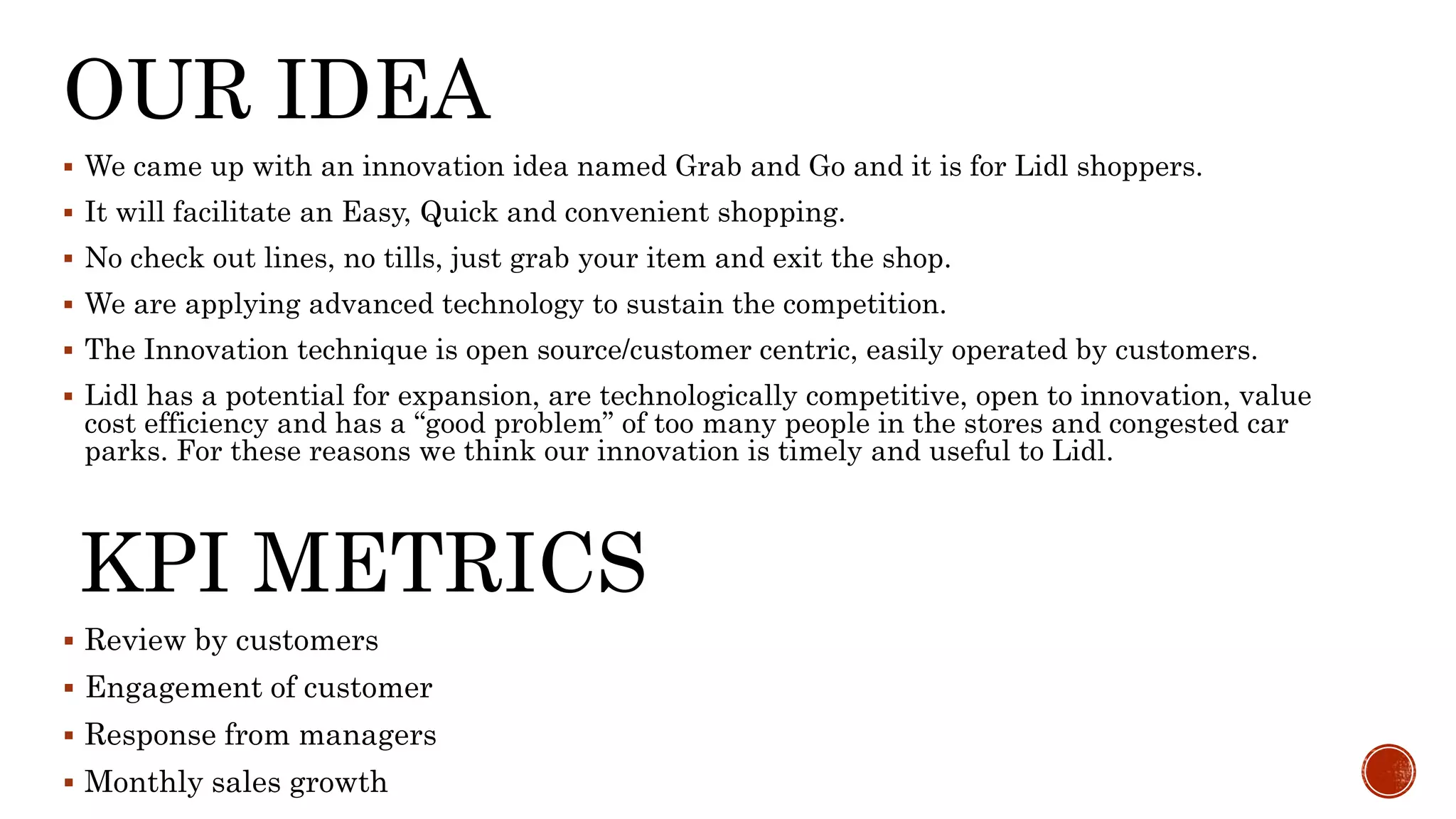 Innovation Idea for Lidl supermarket chain | PPTX