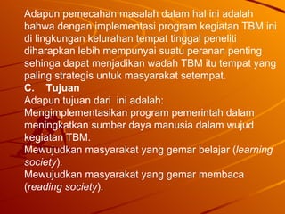 Presentation tbm | PPT