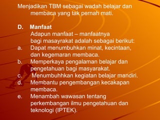 Presentation tbm | PPT