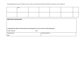 Presentation teacher mark sheets | DOCX