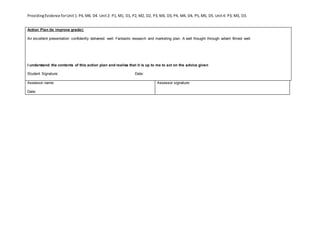 Presentation teacher mark sheets | DOCX